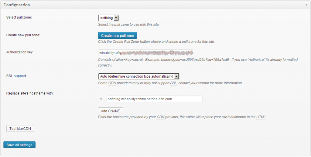How to enable MaxCDN for a WordPress web site | softblog.com